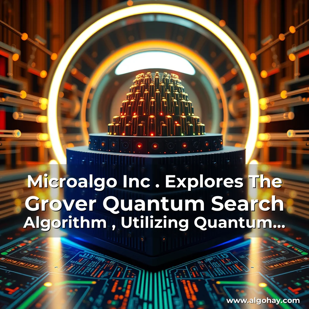 Microalgo Inc . Explores The Grover Quantum Search Algorithm ...